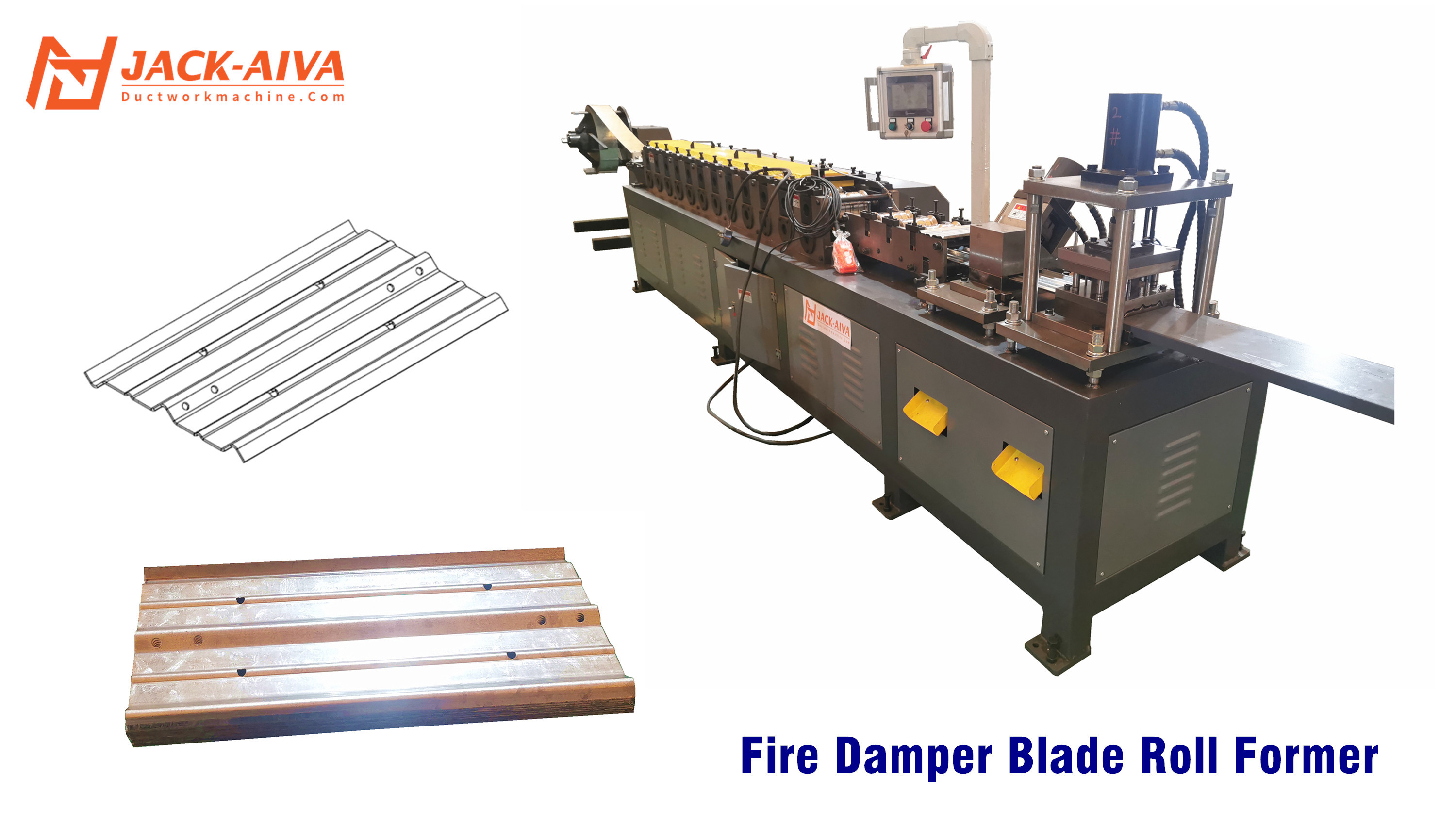 HVAC VCD Damper Frame & Aerofoil Blade Roll Forming Machine | Fire ...