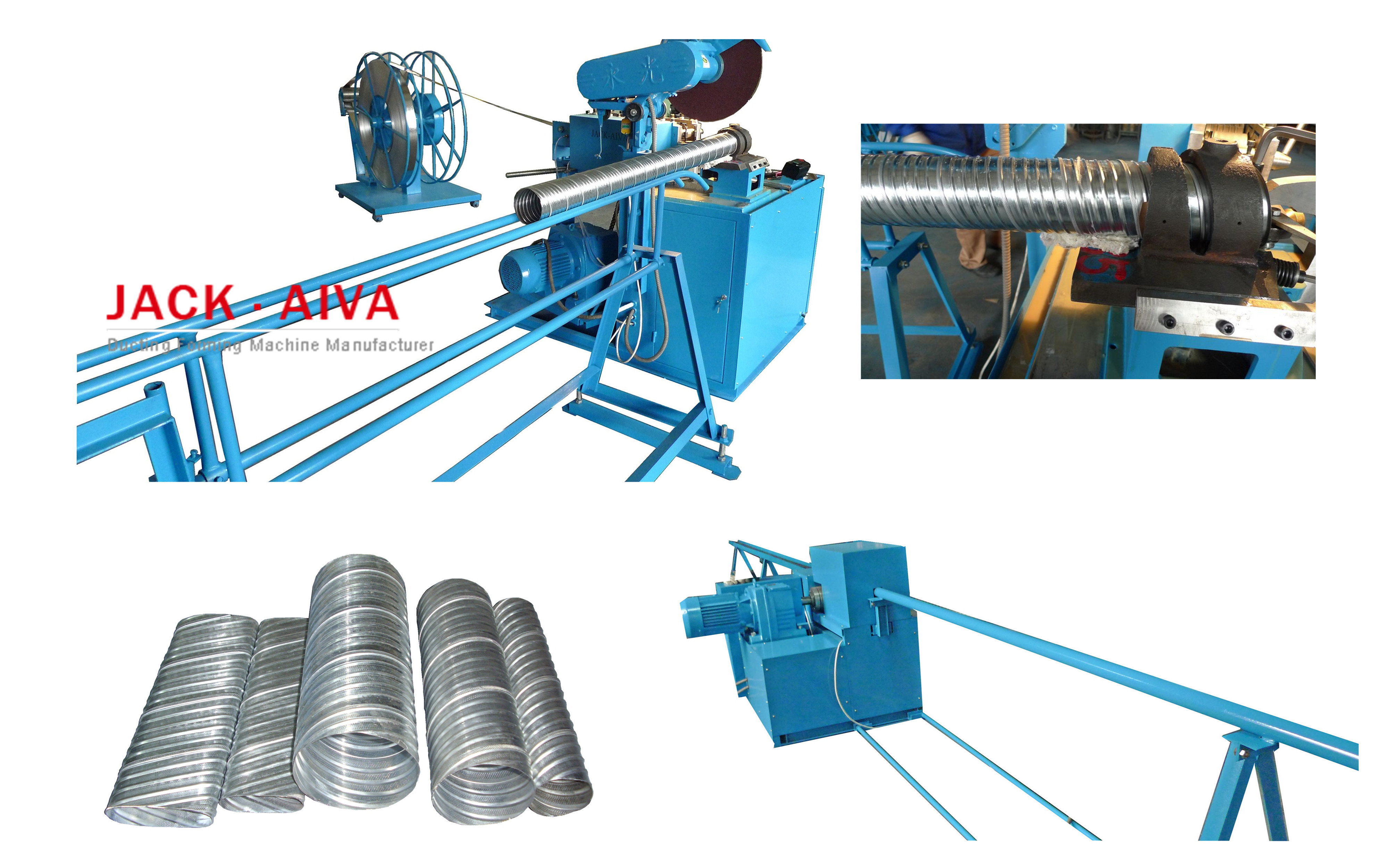 Double Lock Post Tensioning Duct Machine Corrugated Tube Machine
