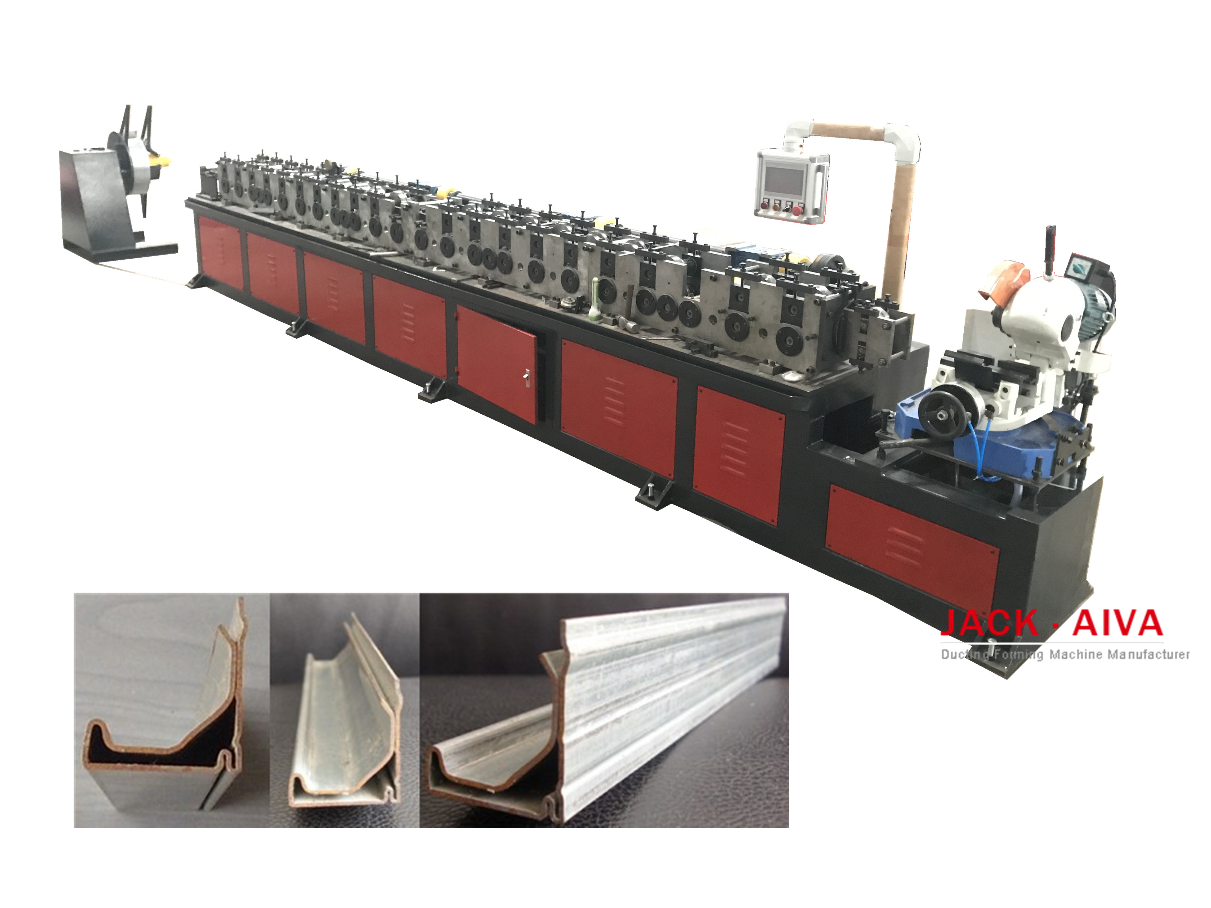 GI steel DC51+Z Roll Forming Machine TDC Flange Machine 16 Stations