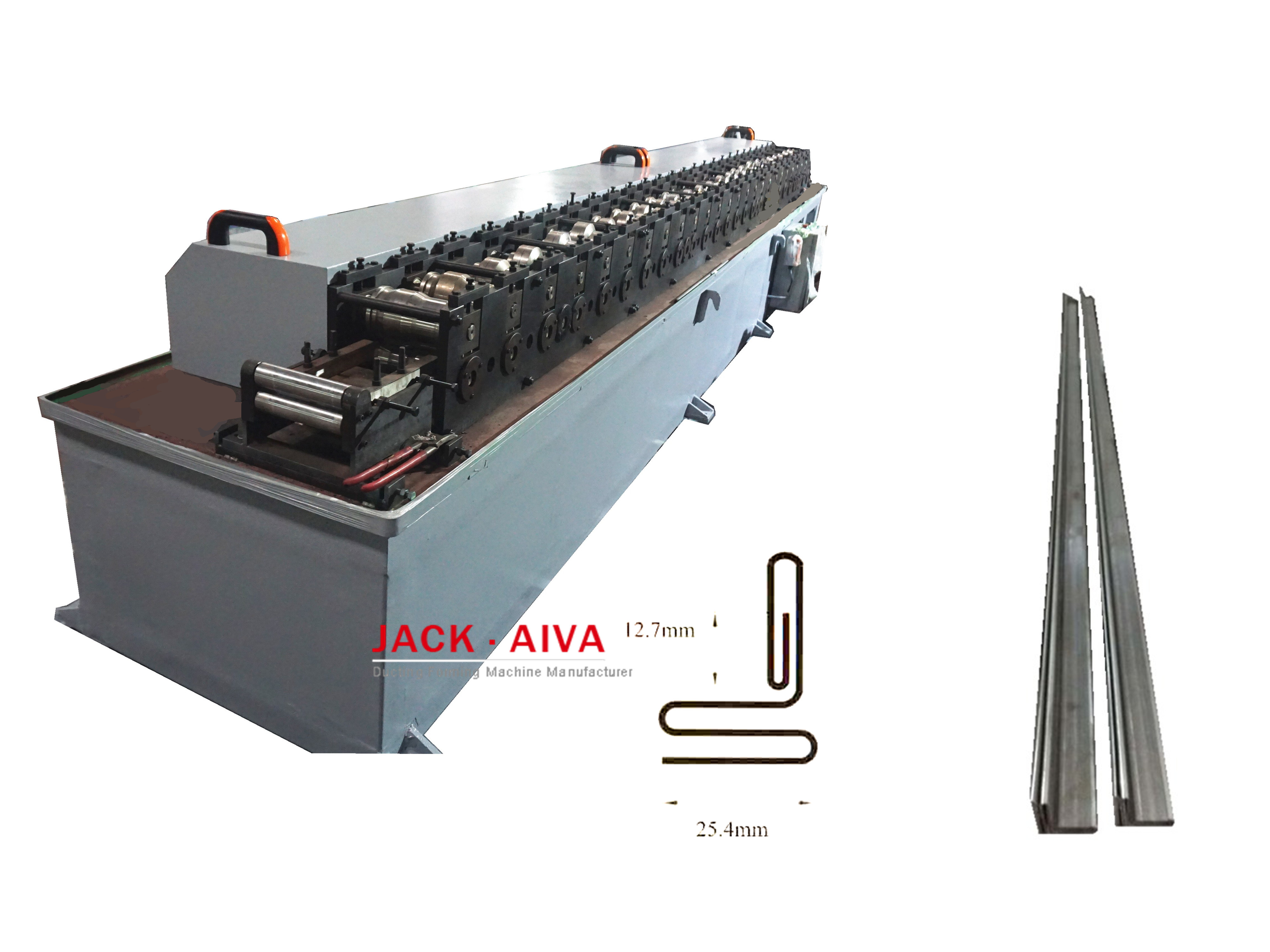 Standing S Cleat Machine 10m/Min 40mm GI Steel Strip